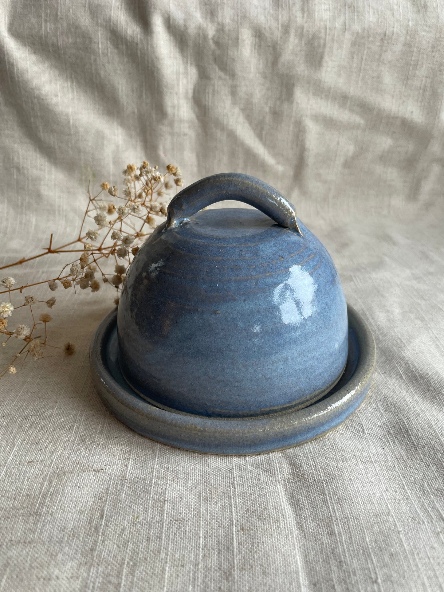Sky Blue Butter Dish – Charlotte Manser Ceramics