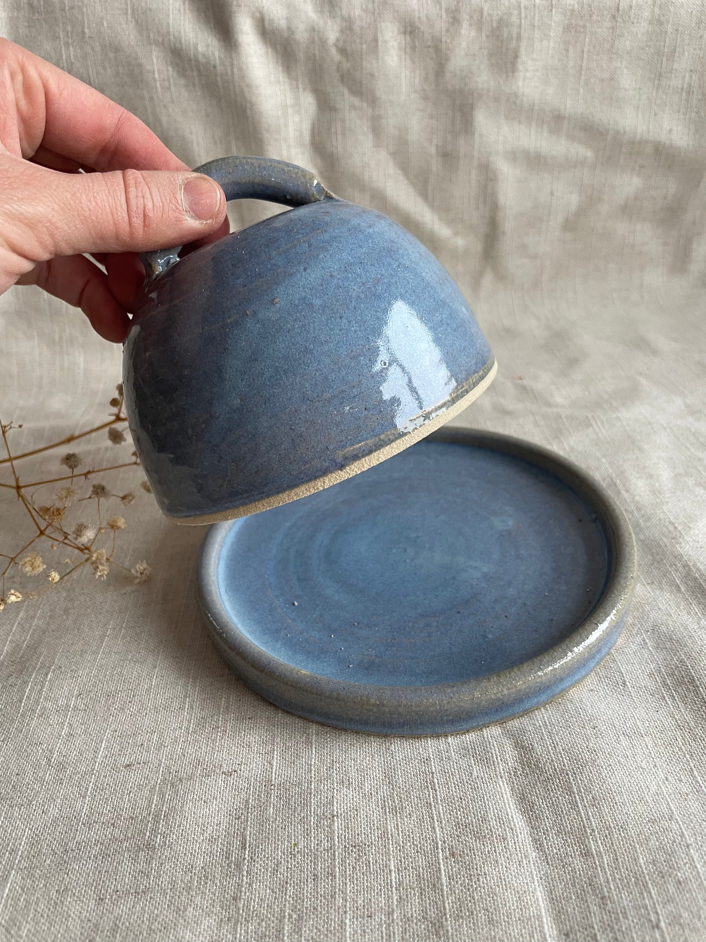 Sky Blue Butter Dish – Charlotte Manser Ceramics